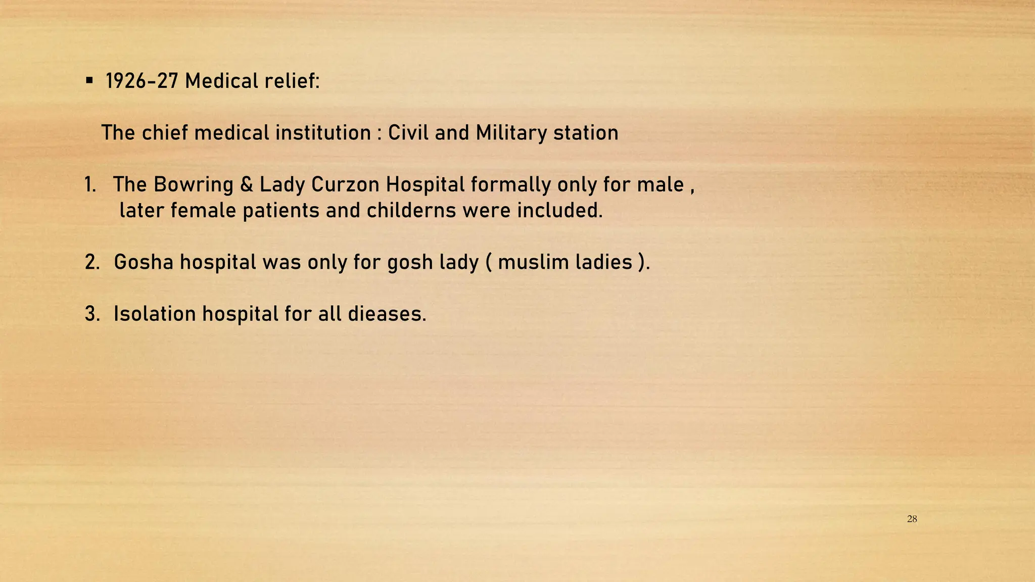 Bowring and Lady Curzon Hospital | PDF