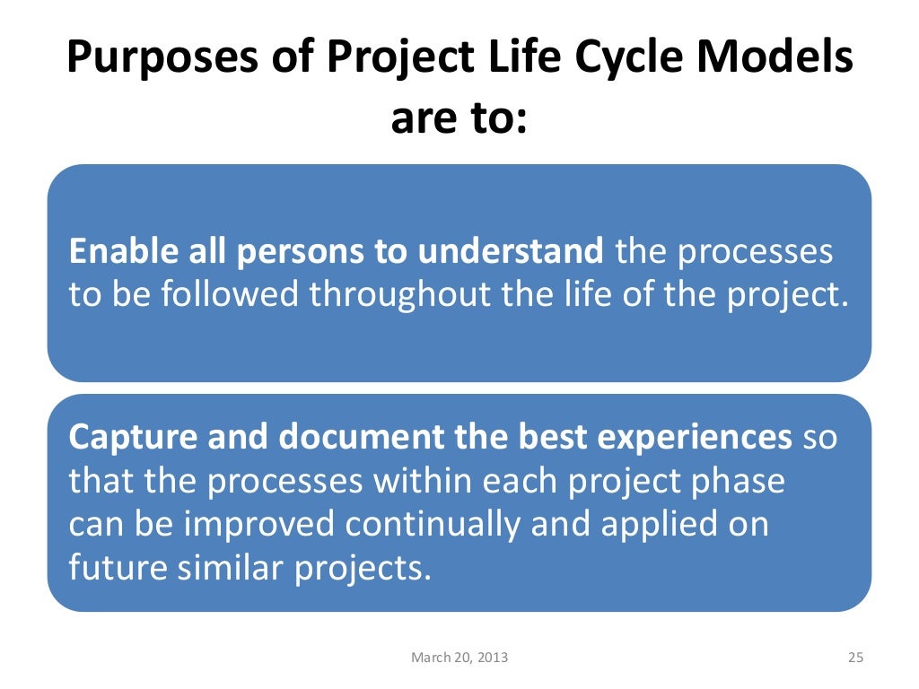 The six phase comprehensive project life cycle model-2013