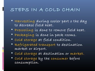 concept of cool chain in India | PPT