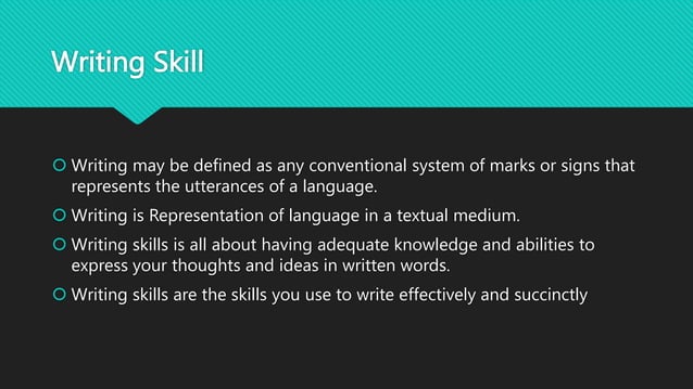 Concept,Need and importance of Reading and Writing Skill | PPTX | Education