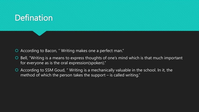 Concept,Need and importance of Reading and Writing Skill | PPTX | Education