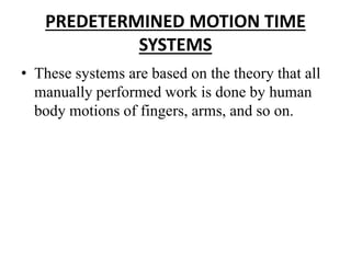 WORK MEASUREMENT | PPTX