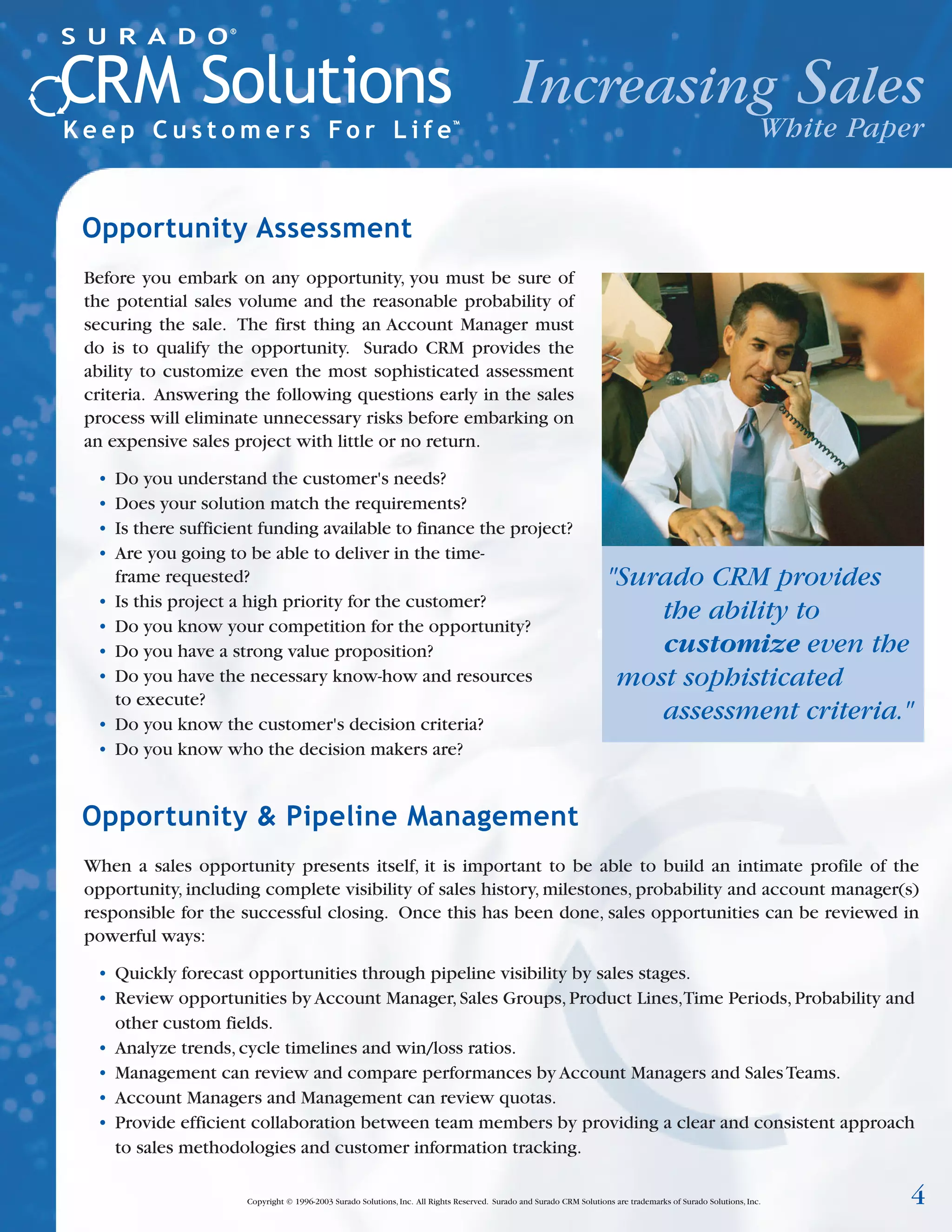 Surado Crm Increasing Sales | PDF