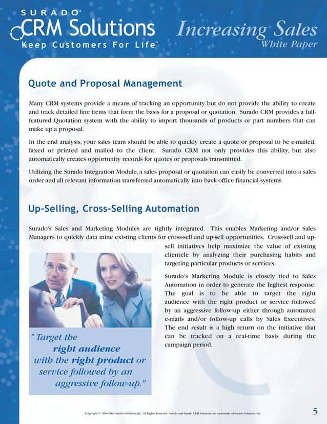 Surado Crm Increasing Sales | PDF