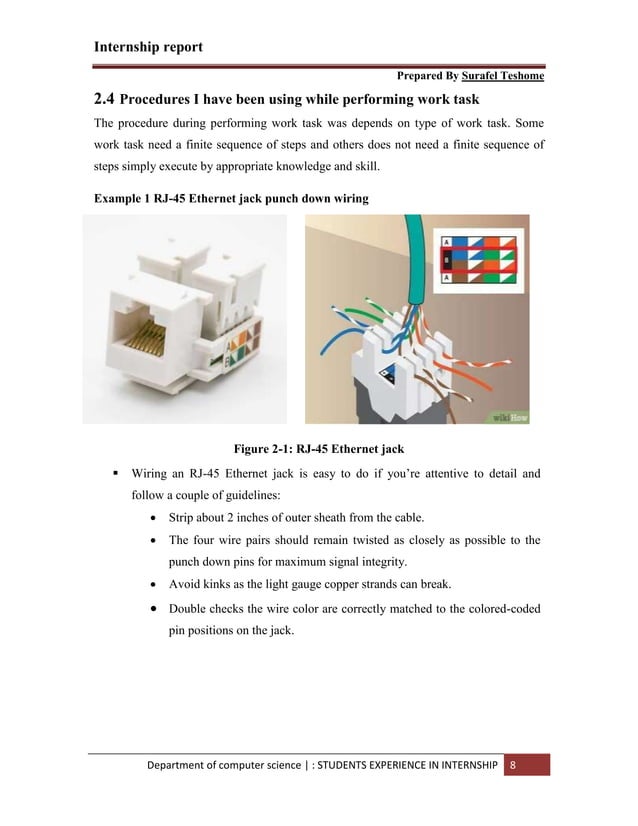 Computer science internship report | DOCX | Undergraduate Education | College Education