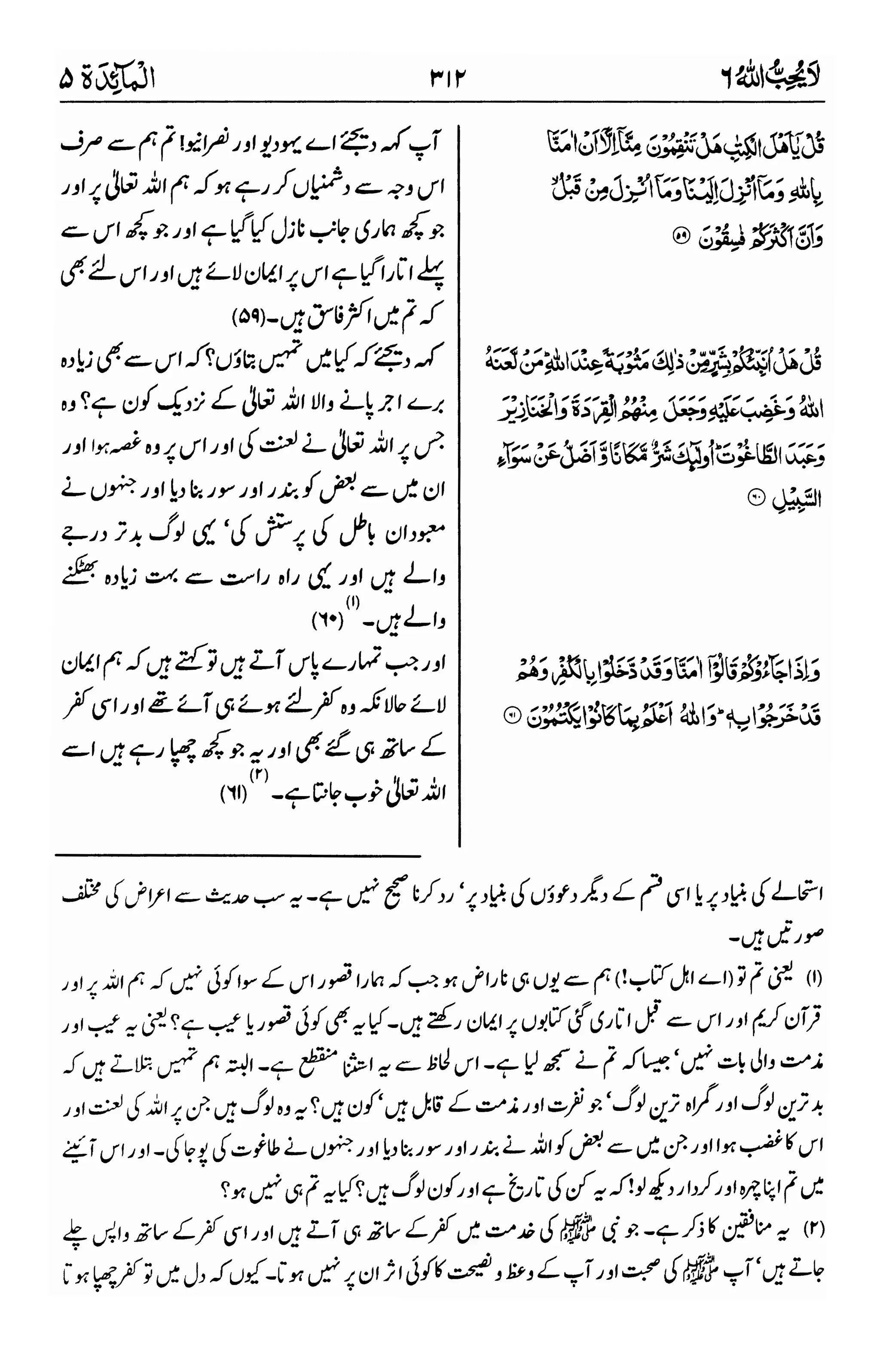 اردو ترجمہ و تفسير ( المائدة ) ٥ سورۃ القرآن [PDF] ┇ Quran Surah 5 Al ...