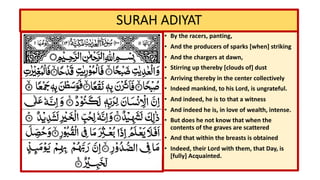 Surah adiyat | PDF