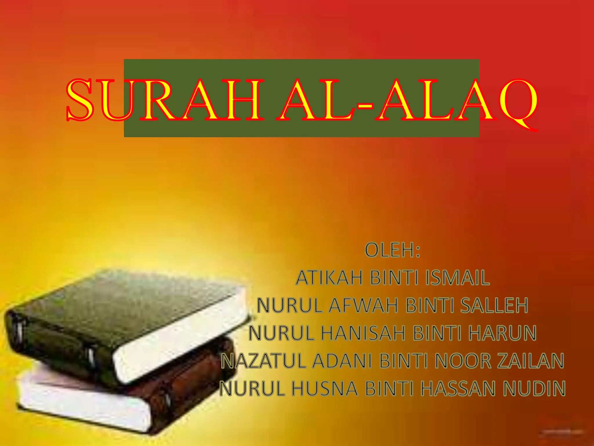 Surah al alaq | PPTX