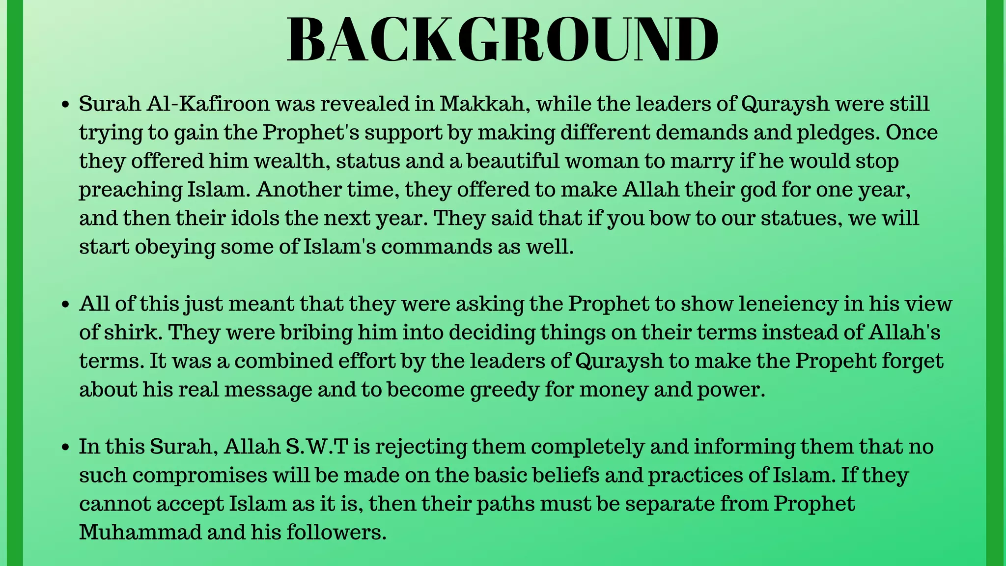 Surah Al-Kafiroon | PPT