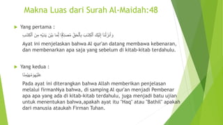 Surah al-maidah ayat 48 dan kandungannya | PPTX