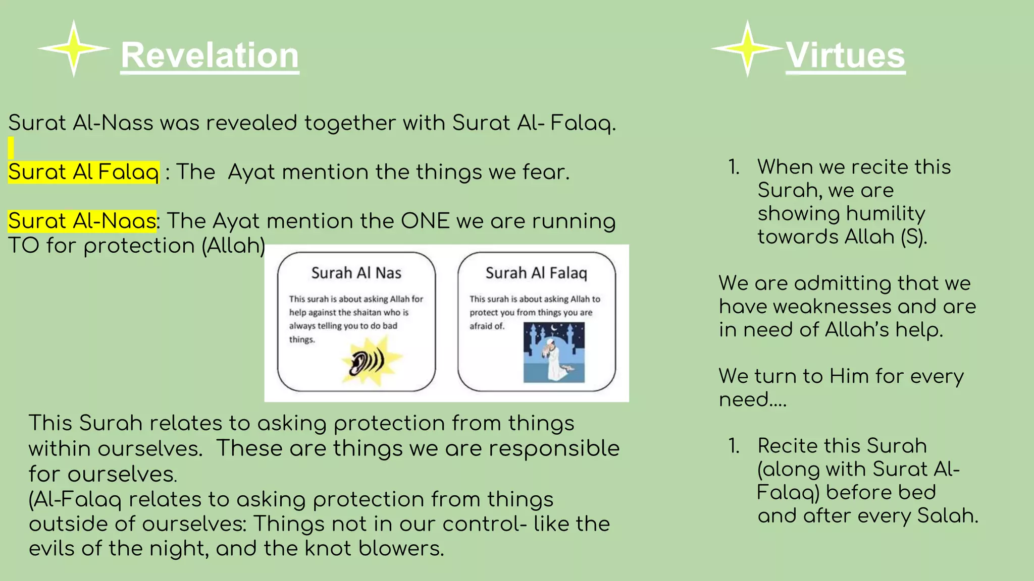 Meanings for Surah An-Nass for Kids | PPTX