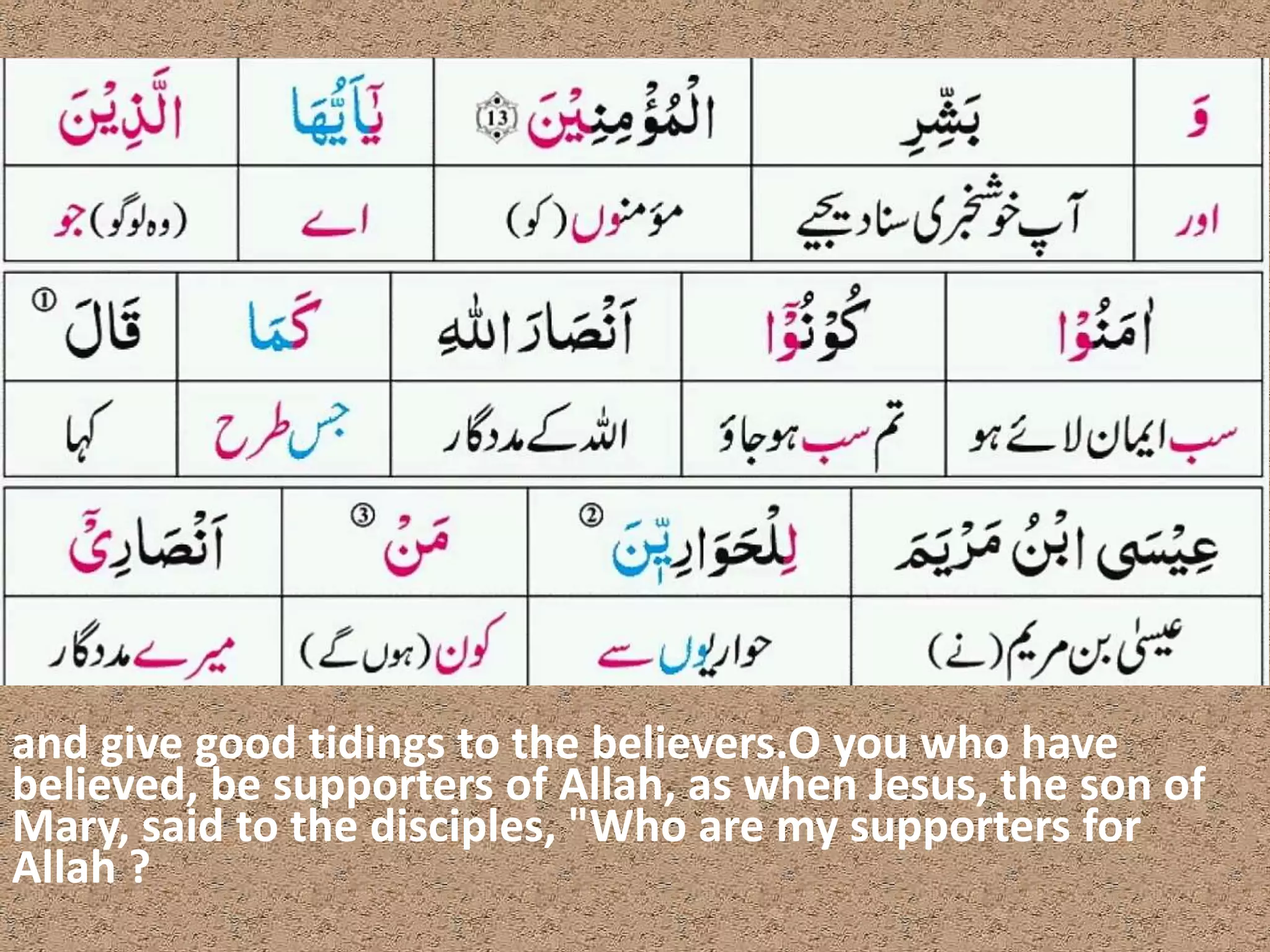 Surah as saff | PPTX