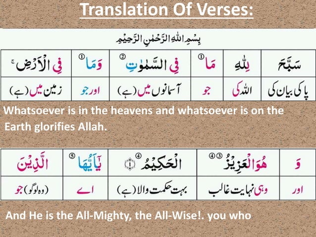 Surah as saff | PPTX