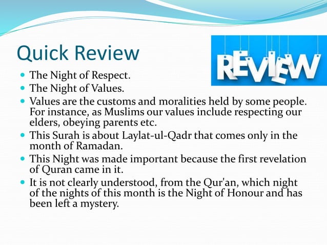 Surah Az Aalzalah. Surah Al-Qadr | PPTX | Islam | Religion & Spirituality