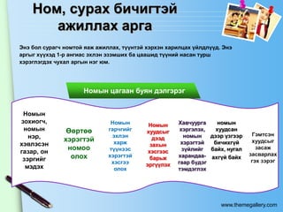 сурах хөдөлмөрөө зохион байгуулах арга | PPTX