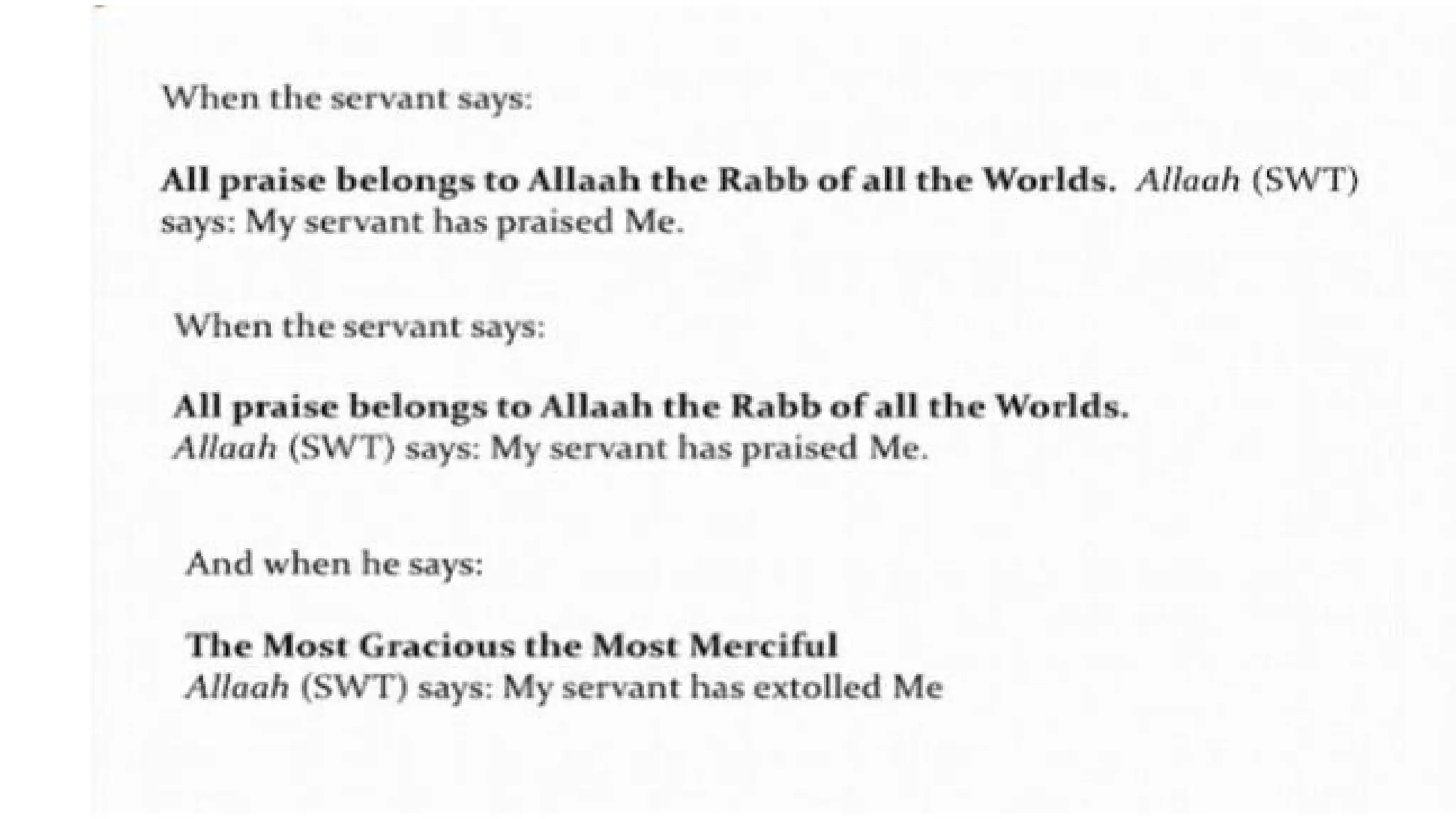 Al Quran 1st Sura Fatiha about asking Dua From Allah to be Pious | PPT