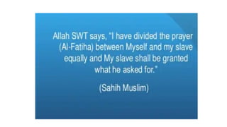 Al Quran 1st Sura Fatiha about asking Dua From Allah to be Pious | PPT