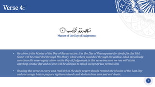 Meaning of Surah fatihah - Verse by Verse | PPT