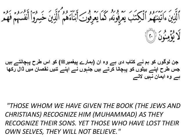 Surah inam v 18 20