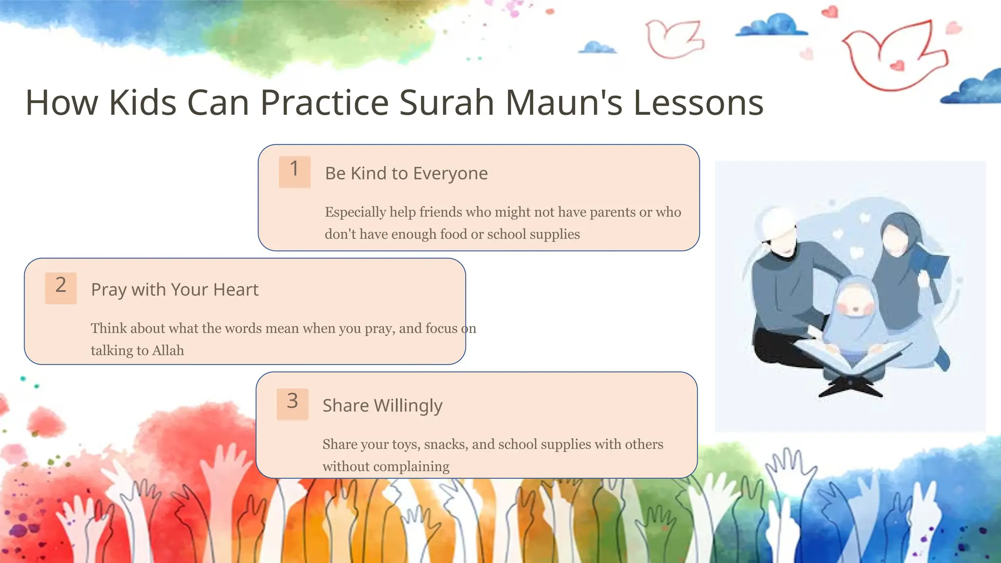Surah Al-Ma’un Meaning and Explanation for Kids (Ages 9–15) | Child ...