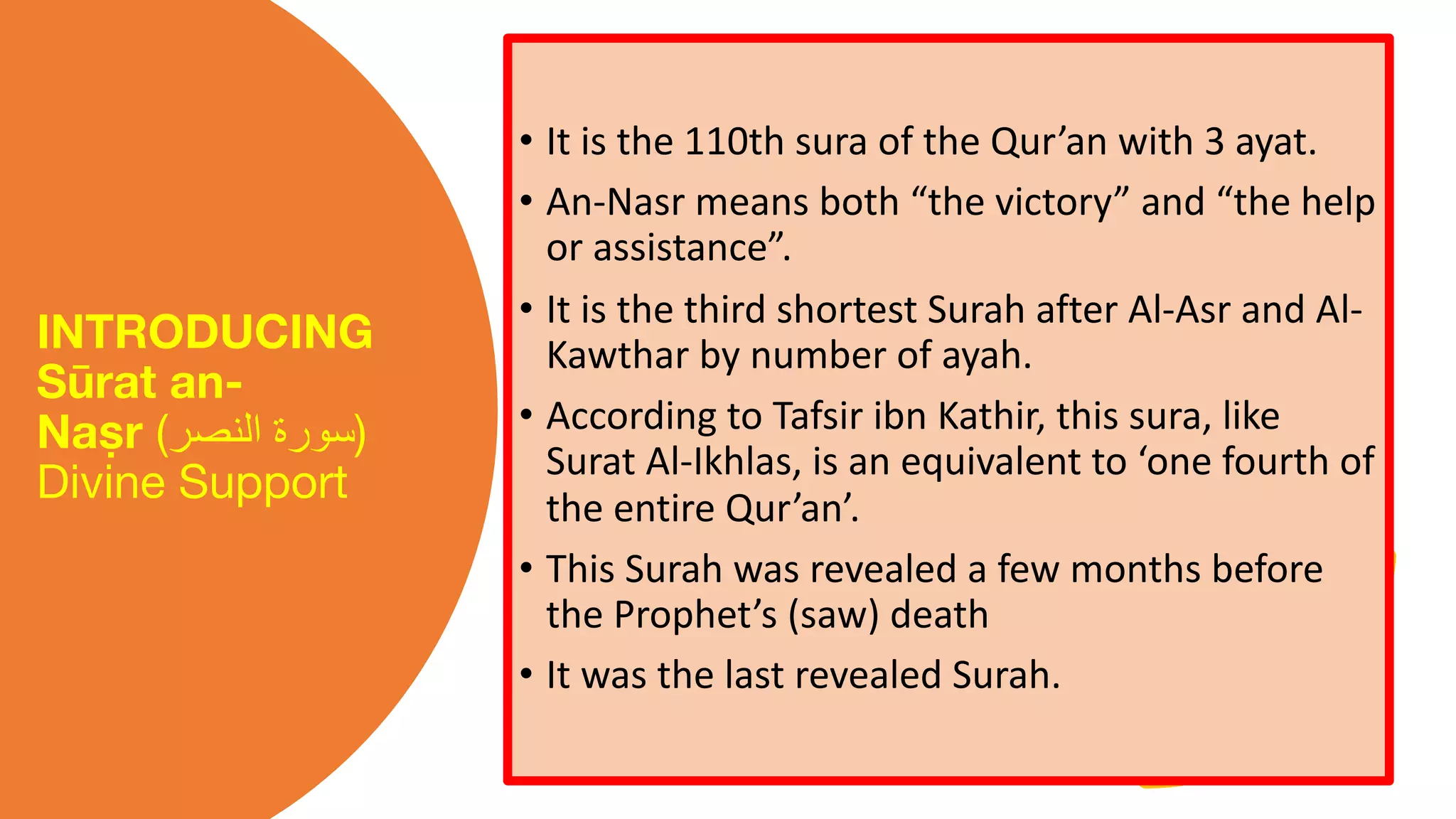 Surah nasar | PDF