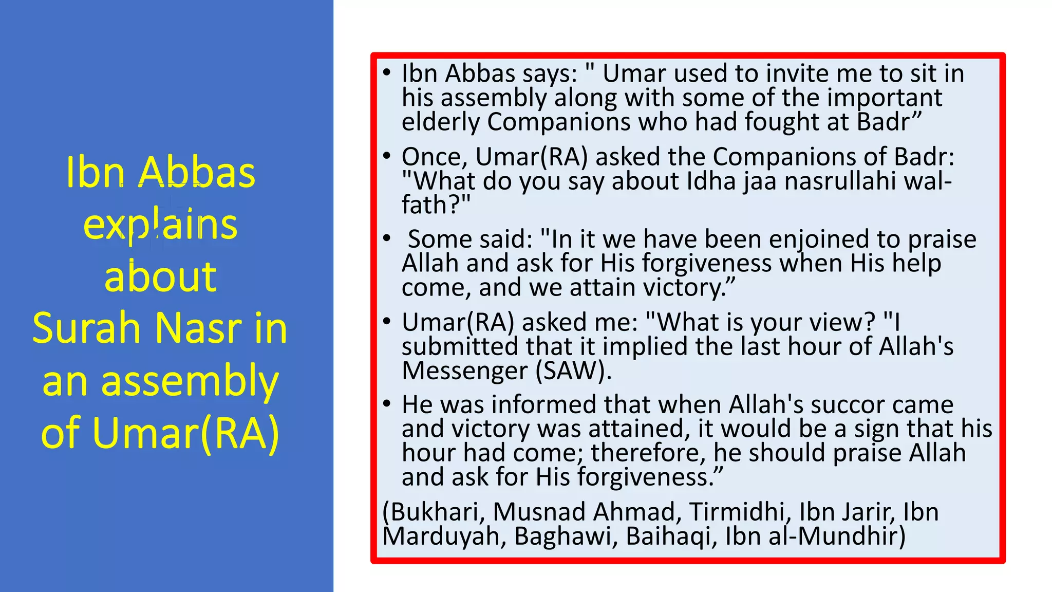 Surah nasar | PDF