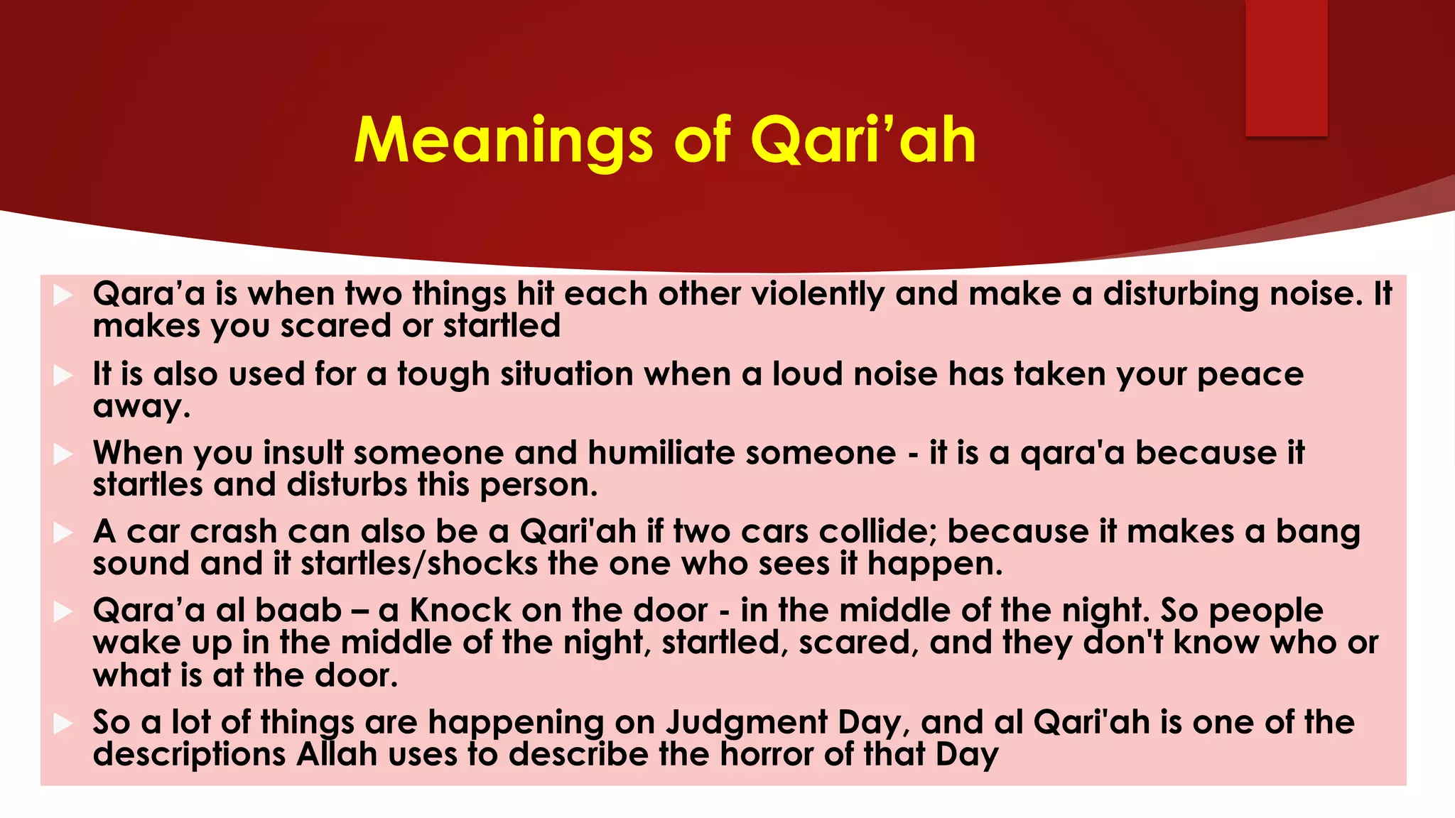 Surah qariyah | PDF
