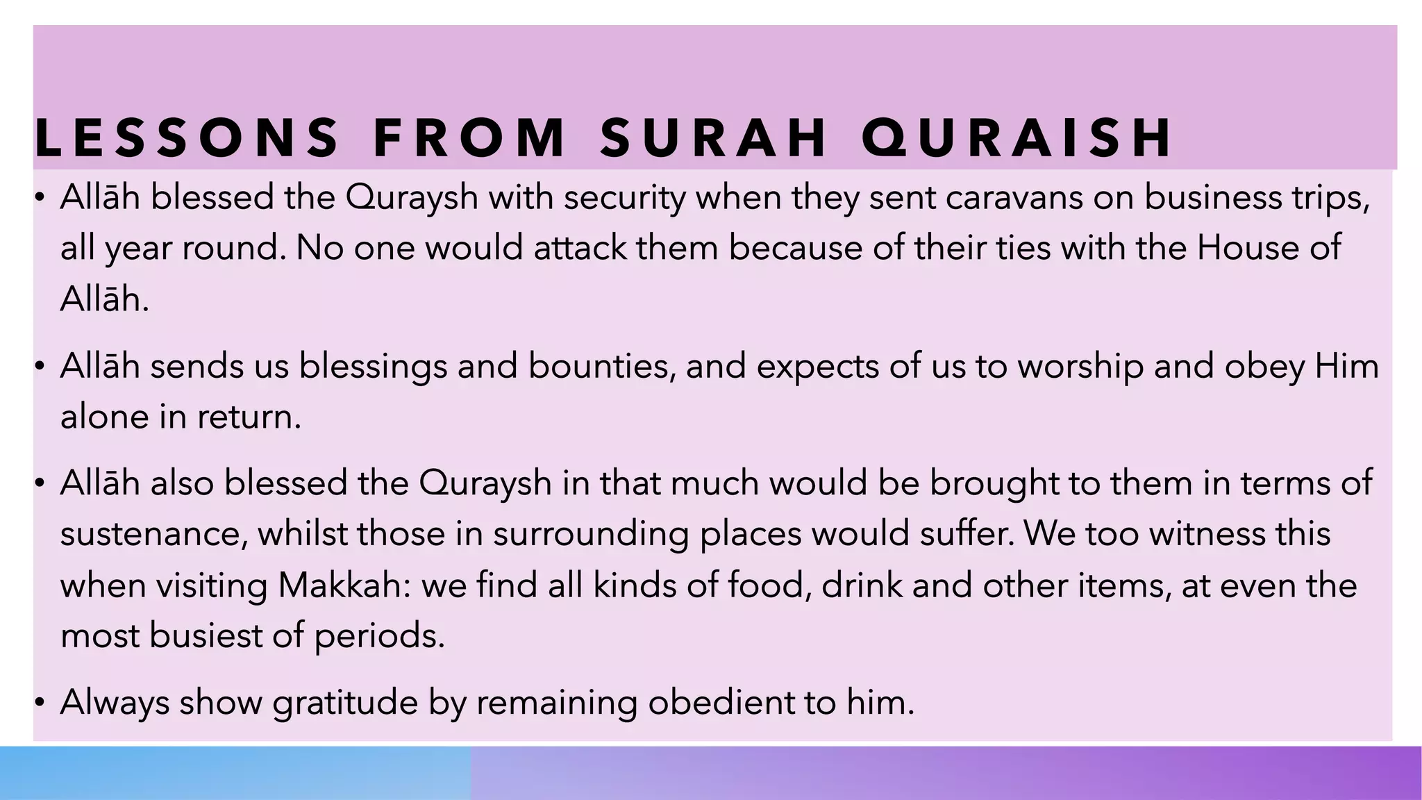 Surah quraish | PDF