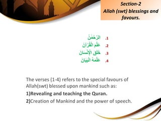 Surah Ar Rahman - A Detailed Analysis | PPTX