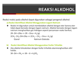 Suraiya reaksi alkohol_&_eter | PPTX