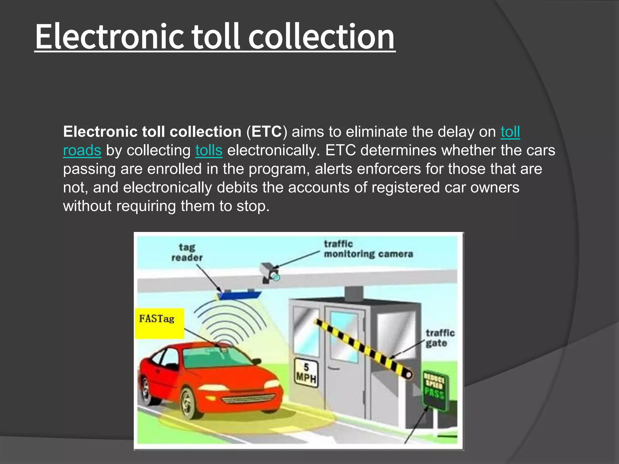 Electronic Toll collection | PPTX