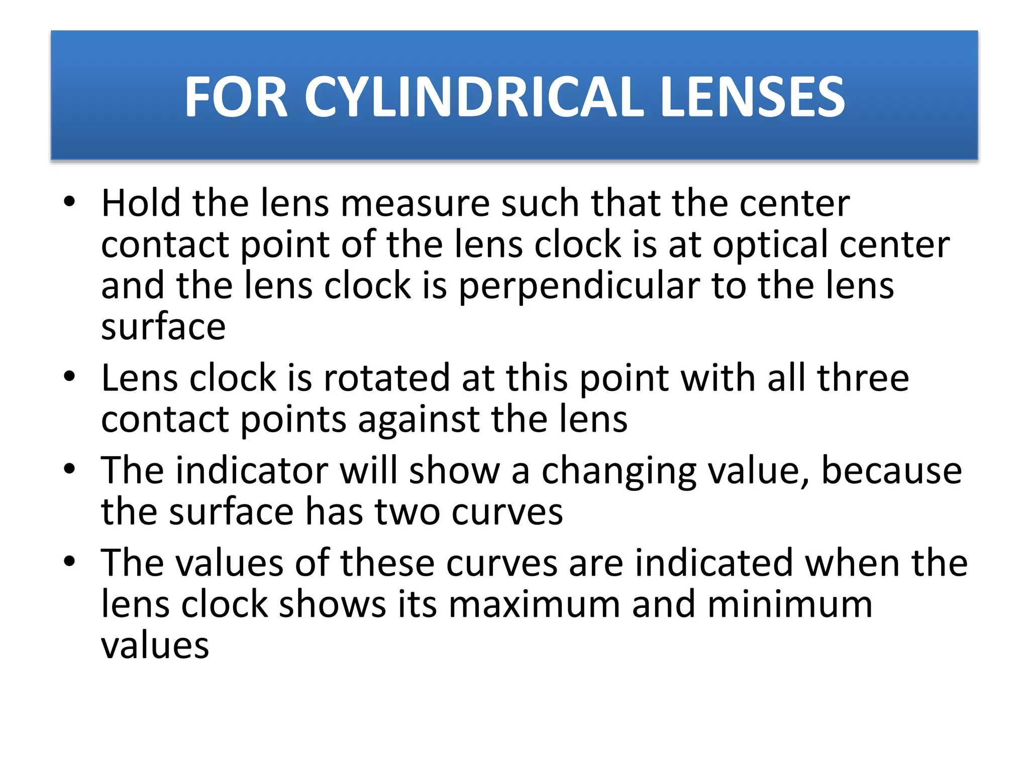 geneva lens measure/ lens clock | PPTX
