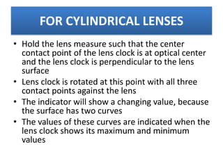geneva lens measure/ lens clock | PPTX