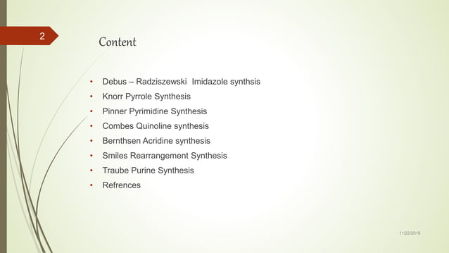 Reactions of heterocyclic chemistry | PPTX