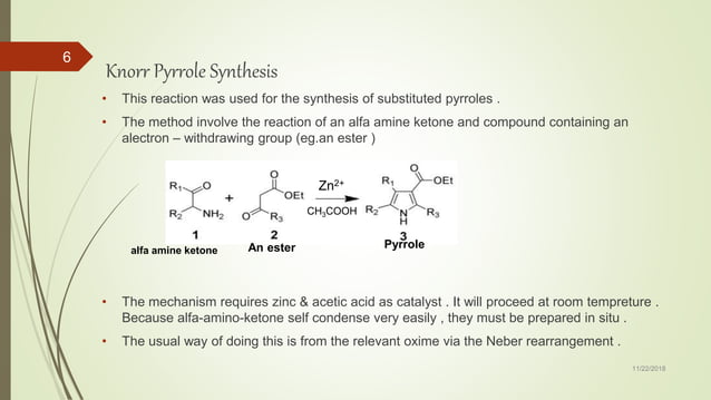 Reactions of heterocyclic chemistry | PPTX