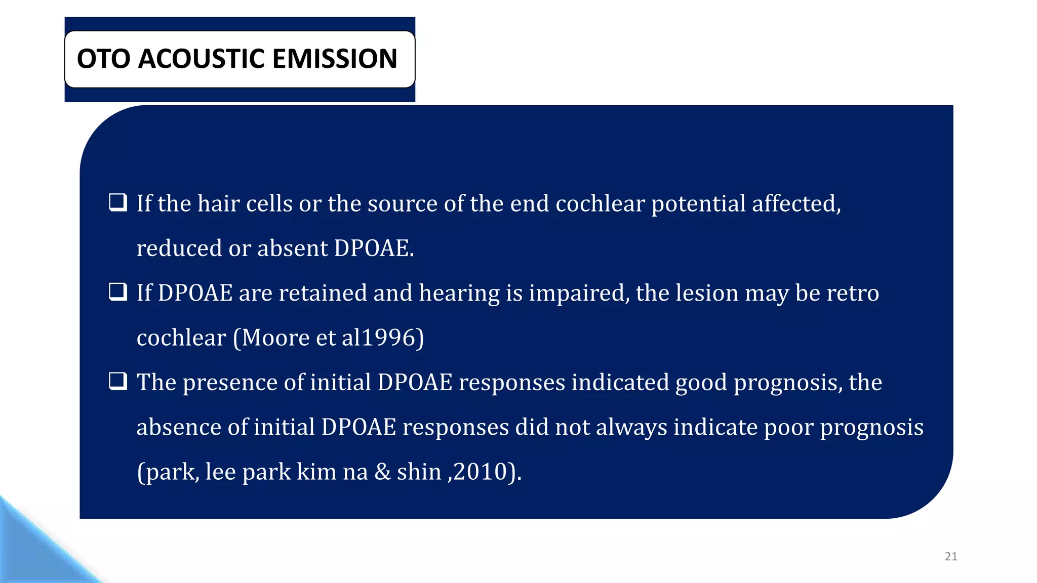 Sudden Sensorineural Hearing Loss | PPTX