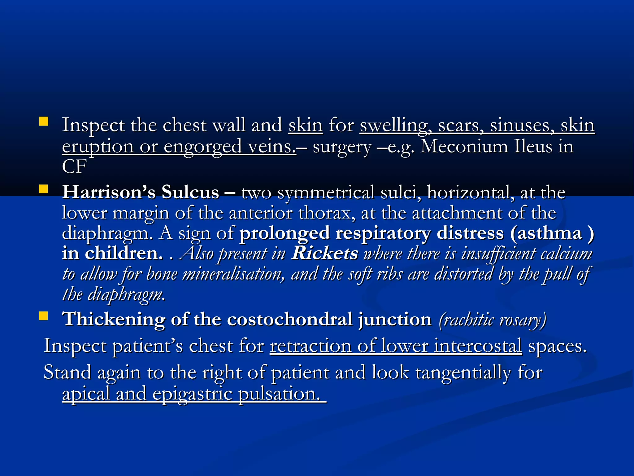 RESPIRATORY SYSTEM EXAMINATION IN PEDIATRICS | PPT