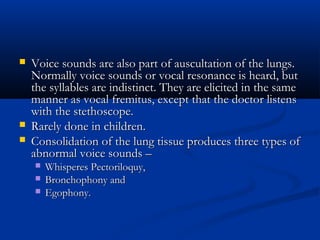 RESPIRATORY SYSTEM EXAMINATION IN PEDIATRICS | PPT