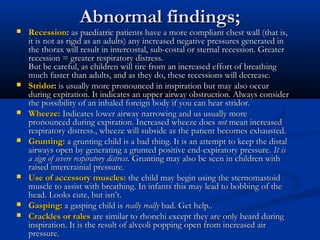 RESPIRATORY SYSTEM EXAMINATION IN PEDIATRICS | PPT