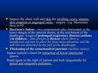 RESPIRATORY SYSTEM EXAMINATION IN PEDIATRICS | PDF