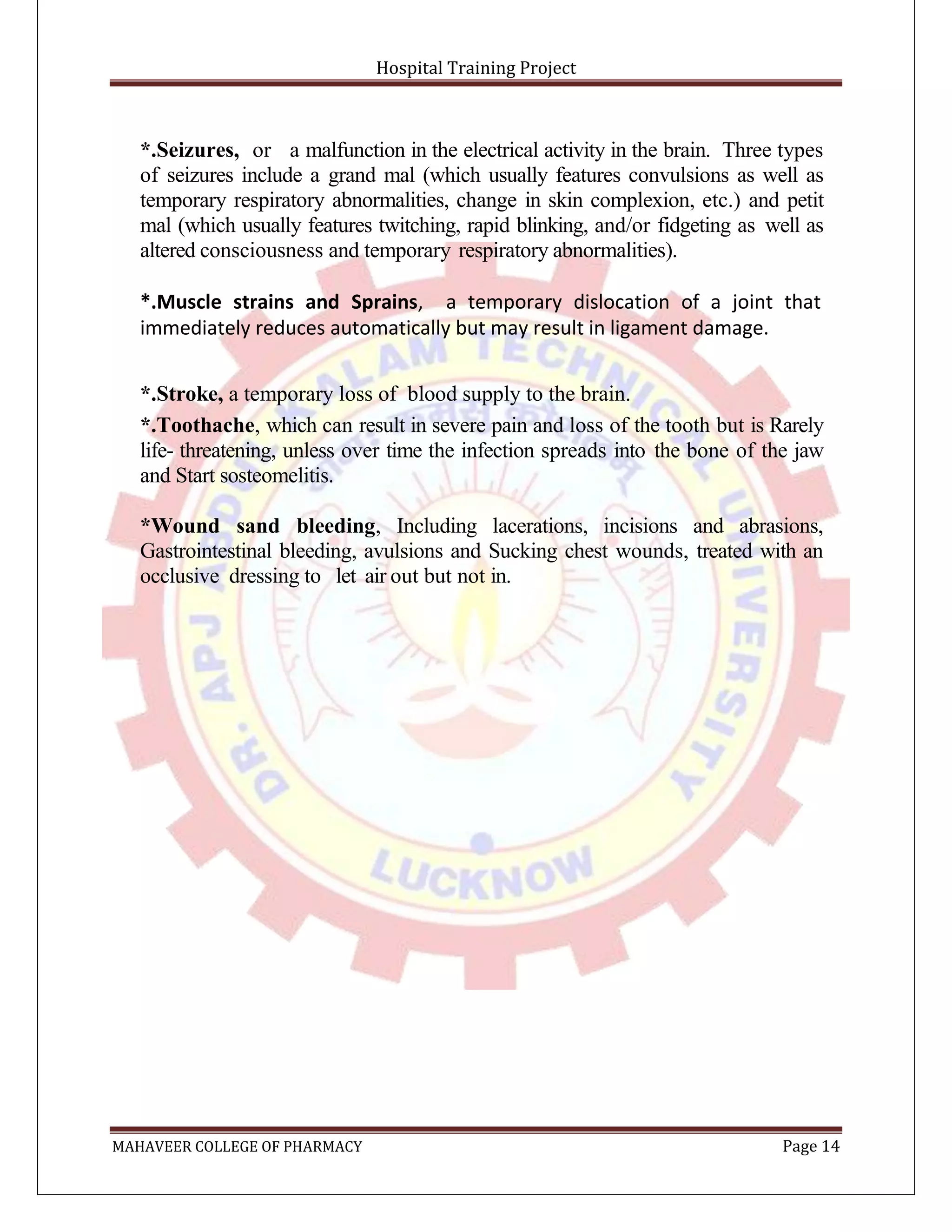 Hospital Training report | PDF