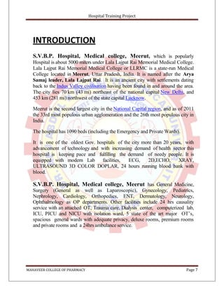 Hospital Training report | PDF
