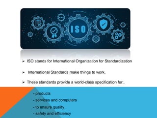 ISO Standards And various Indian Cyber Laws | PPTX