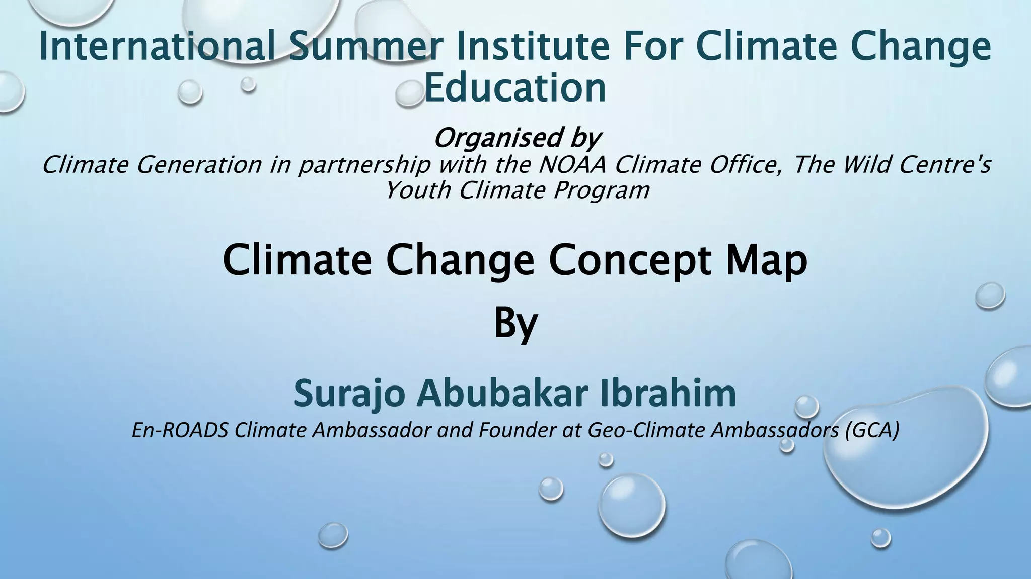 Climate Change Concept Map | PPTX