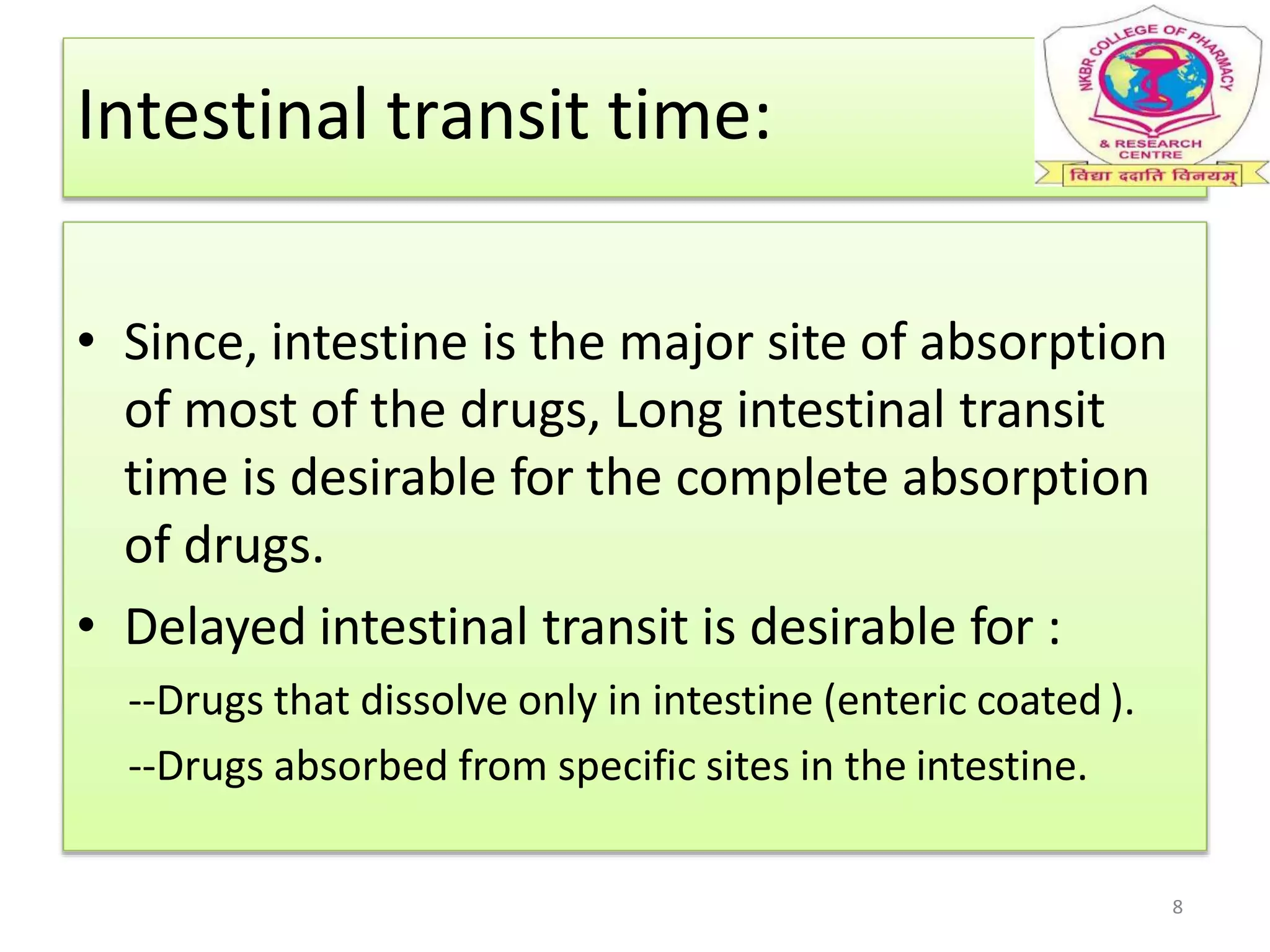 FACTORS AFFECTING DRUG ABSORPTION | PPTX