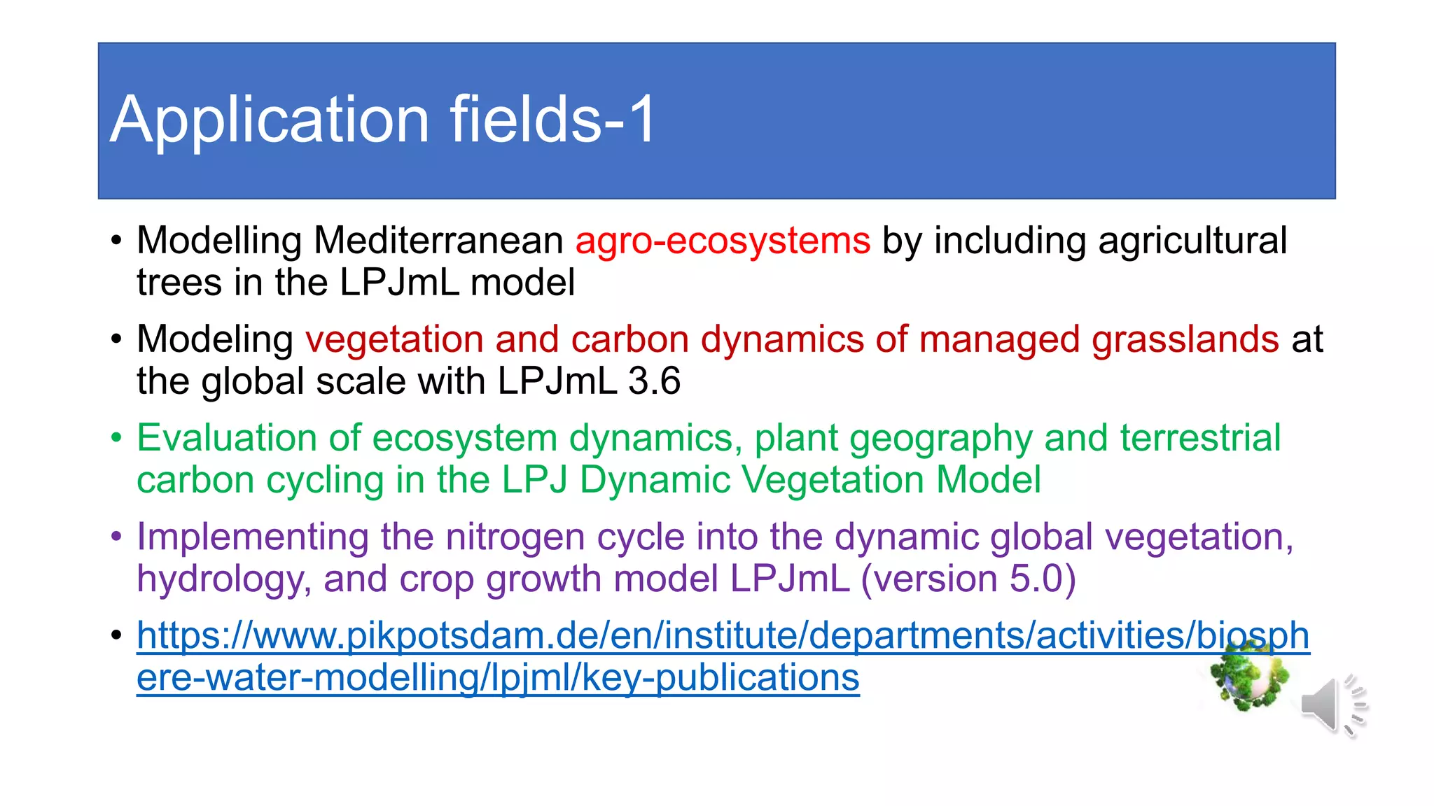 LPJml model and its application | PPT