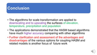 high accuracy surface modelling based upscaling and downscaling methods ...