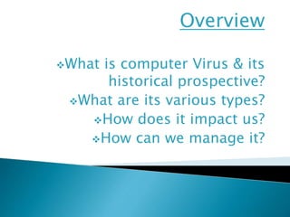 suraj singh Bed PPT(Computer Virus and its management).pptx