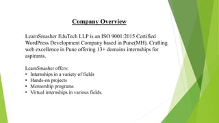 Suraj's LearnSmasher jghj Internship .pptx