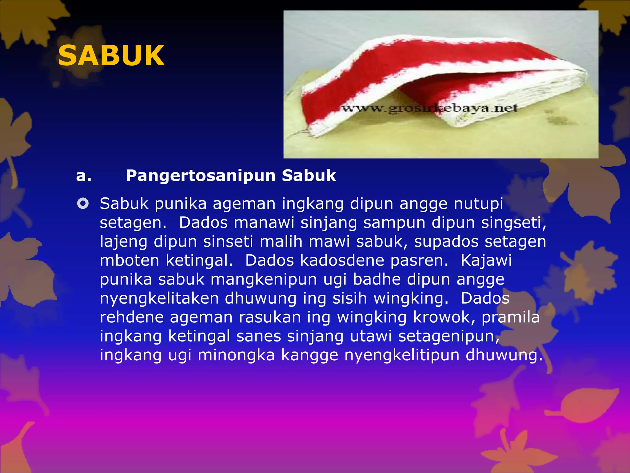 pakaian adat jawa gagrak surakarta | PPTX